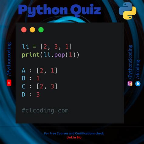 Python Quiz Day 35 What Is The Output Of Following Code