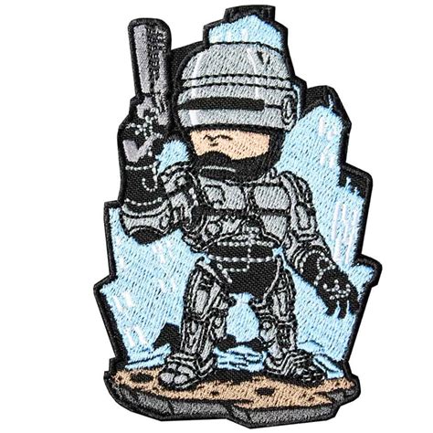 Robocop Patch The Movie Embroidered Sew On Iron On Velcro