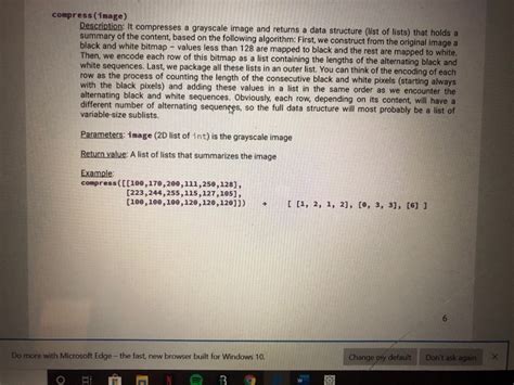 Solved Compress Image Description It Compresses A Chegg Com