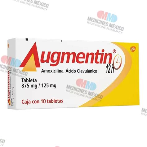 Augmentin® Amoxicillin Clavulanate Generic 875 Mg 125 Mg — 10