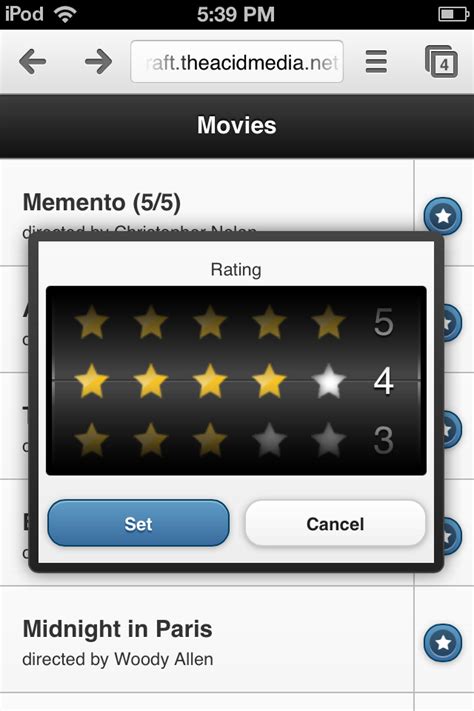 Building A Movie Rating System With Jquery Mobile And Mobiscroll