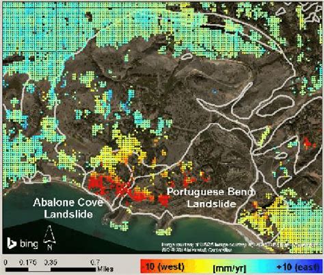 East West Deformation Rate From Squeesar Measurements Portuguese