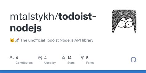 GitHub Mtalstykh Todoist Nodejs The Unofficial Todoist Node Js API Library
