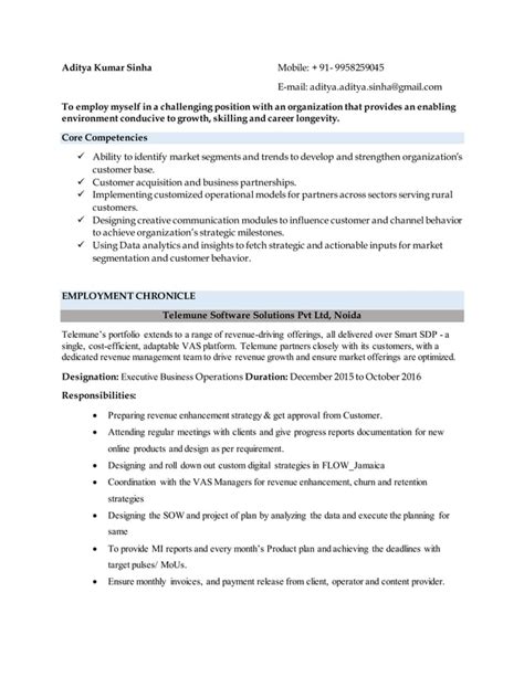 Aditya Kumar Sinha Resume Pdf