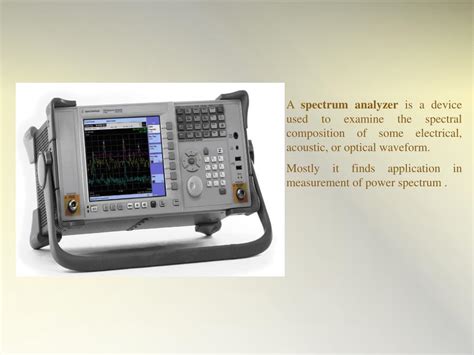 PPT Spectrum Analyzer PowerPoint Presentation Free Download ID