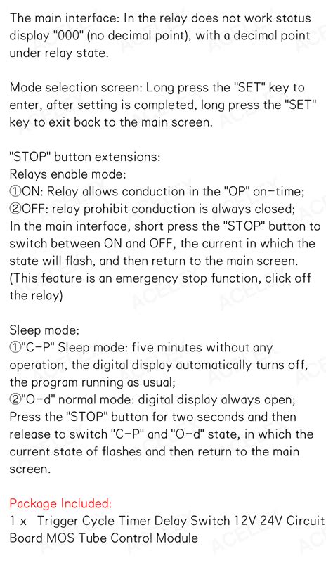 DC V Dual MOS LED Digital Time Delay Relay Trigger Cycle Timer Delay Switch Circuit Board