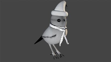 Winter Tit Bird Model Turbosquid 2385667