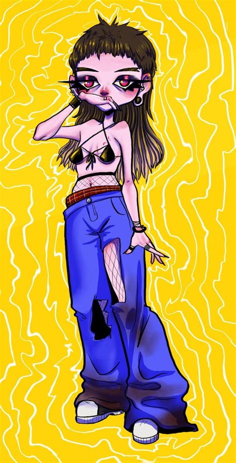 Oc Dirtbag Alternative Girl Design By Me Rcharacterdesign