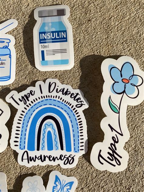 Type 1 Diabetes Awareness Sticker Pack T1d Warrior Stickers Etsy