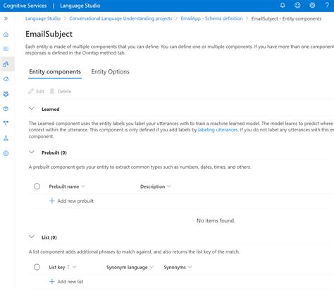 Build A Conversational Language Understanding Project Schema Azure Ai