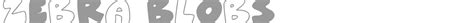 zebra blobs font download free