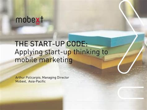 The Startup Code Applying Startup Thinking To Mobile Marketing Pdf