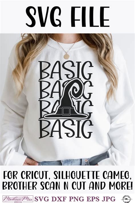 Halloween Witch Svg Basic Witch Stacked Words