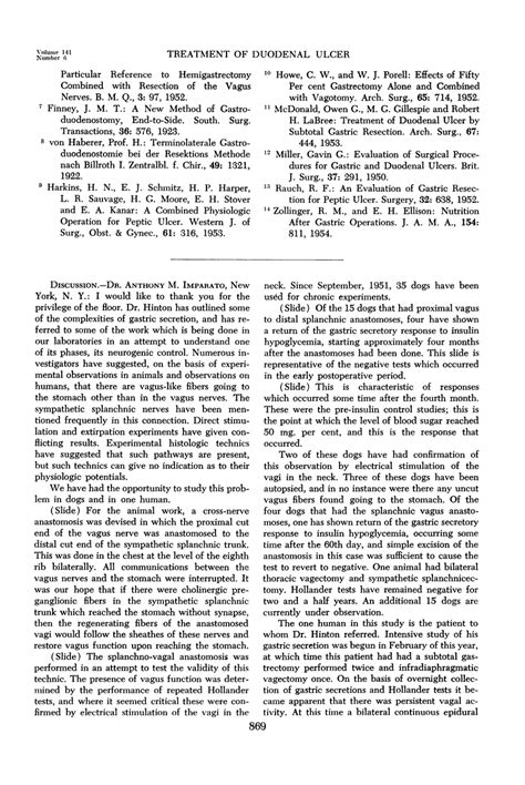 Vagotomy Hemigastrectomy And Gastroduodenostomy Finney Von Haberer