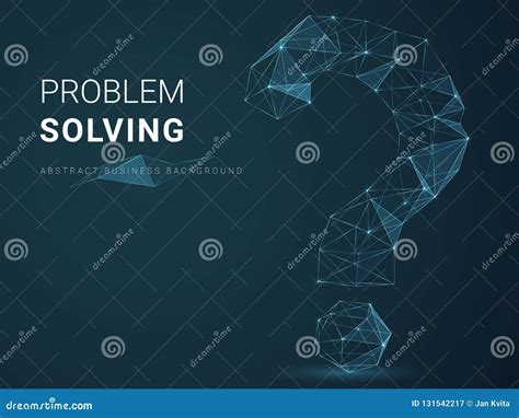 Abstract Modern Business Background Depicting Problem Solving With Stars And Lines In Shape Of A