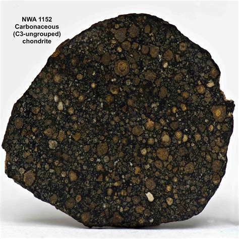 Most Common Type Of Meteorite Nwa 1152 Carbonaceous Chondrite Meteorite Lunar Meteorite