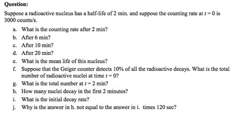 solved question suppose a radioactive nucleus has a