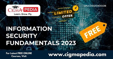Information Security Fundamentals 2023 Free Udemy Course Cigma Pedia