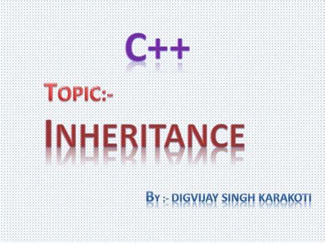 Inheritance In C Pptx Programming Languages Computing