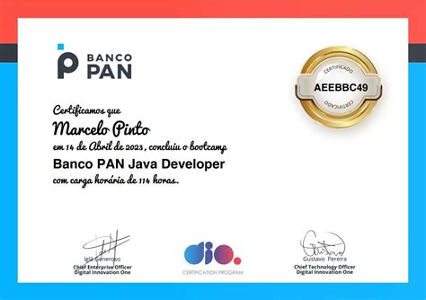 conclusão bootcamp bancopan java