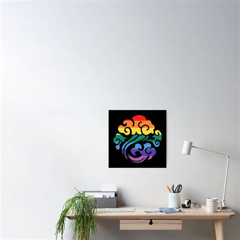 Gusu Lan Cloud Recess Pride Symbol Mdzs Black Poster For Sale By