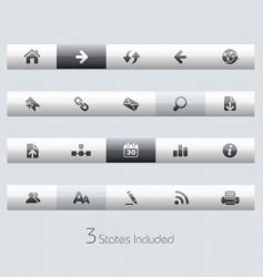 Web Navigation Icons Royalty Free Vector Image