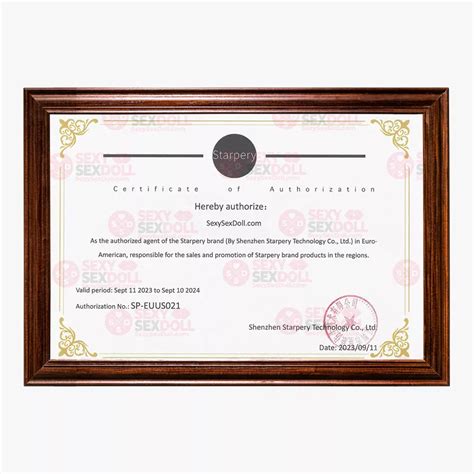 Certificates And Authenticity Guarantee For Authentic Sex Dolls Sexysexdoll
