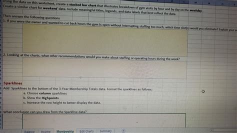 Create Chart Using The Data On This Worksheet Create