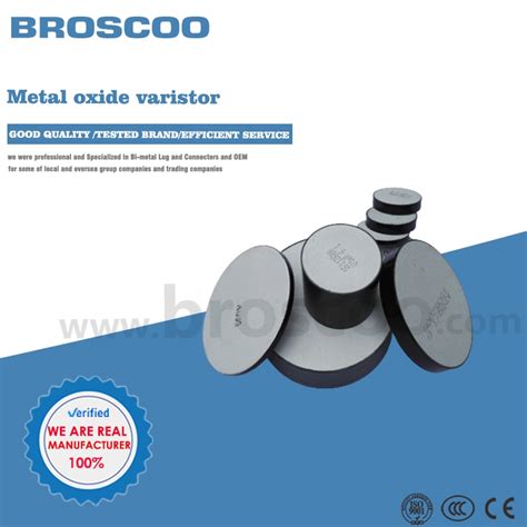Varistor For Surge Lightning Arrester Zinc Metal Oxide Varistor Block For Dc And High Gradient