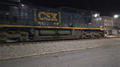Csx L231 11 Cm40 8 And Es44ah Nice Horn Salutes This Train Was Short On