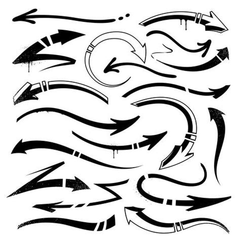 Graffiti Arrows Set 338179 Vector Art At Vecteezy