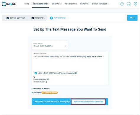 Text Sms Variable Messaging Service Dialmycalls