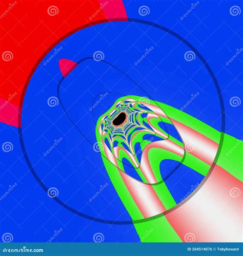 Computer Graphics Image Of The Fractal Behaviour Of A Mathematical Function Iterating Complex