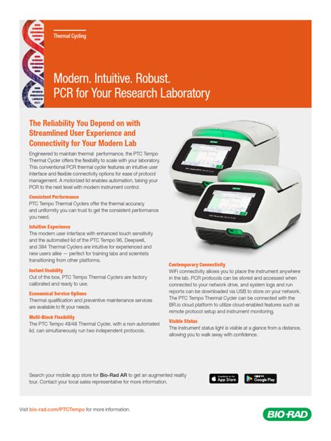 Ptc Tempo Academic Research Pdf Agarose Gel Electrophoresis Polymerase Chain Reaction