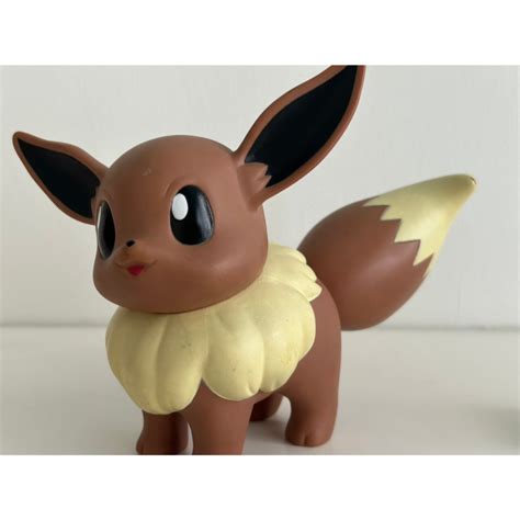 超級絕版品神奇寶貝，伊布 大公仔 早期 精靈 寶可夢 公仔 玩具 做工非常好 日本帶回 可動式 蝦皮購物