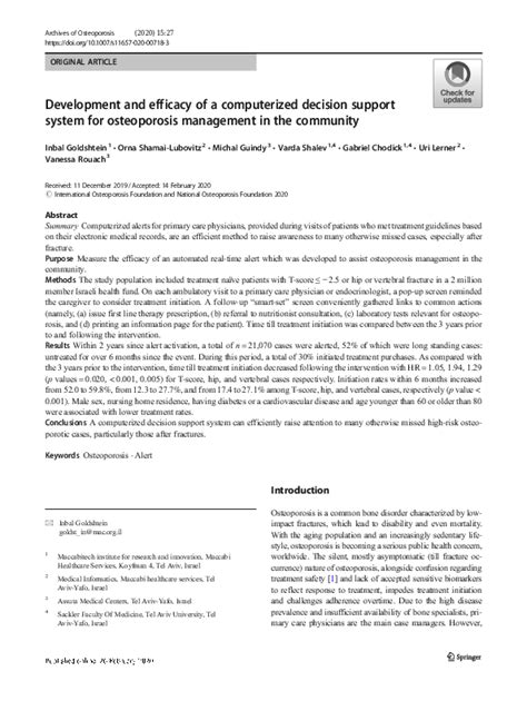 pdf development and efficacy of a computerized decision support