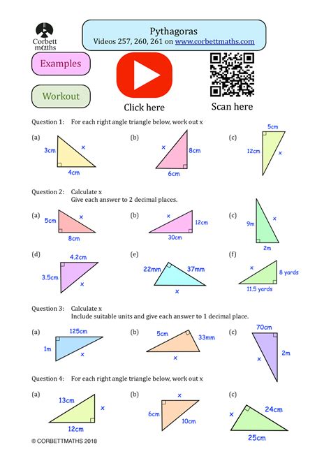 Pythagoras Pdf Det Er Pythagoras Videos 257 260 261 On