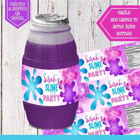 Slime Barrel Juice Labels Barrel Juice Slime Party Slime Birthday