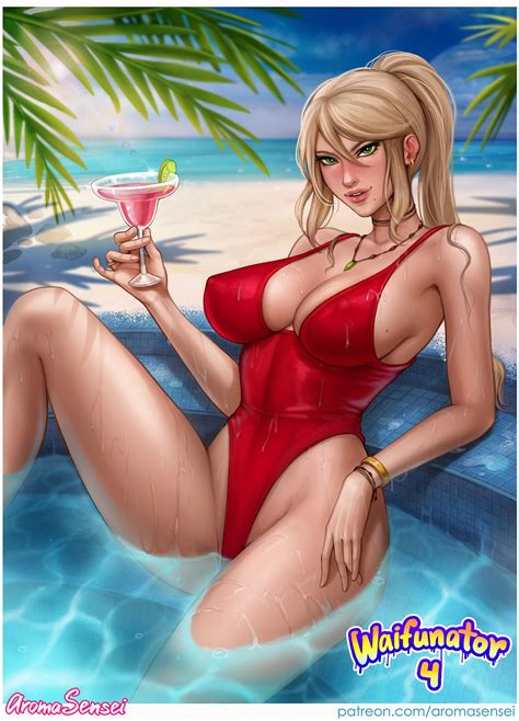 patreon aromasensei Samus Aran Самус Аран Игровая эротика