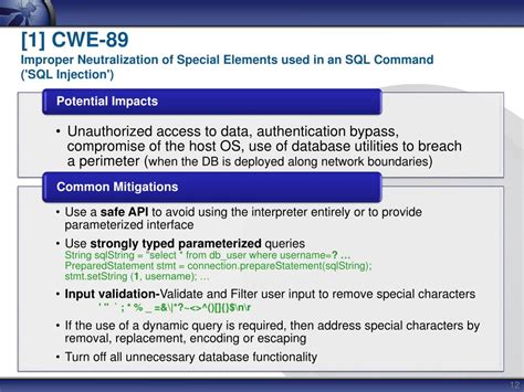 Ppt 2011 Cwesans Top 25 With Owasp Top 10 And Pci Dss V2 Mapping