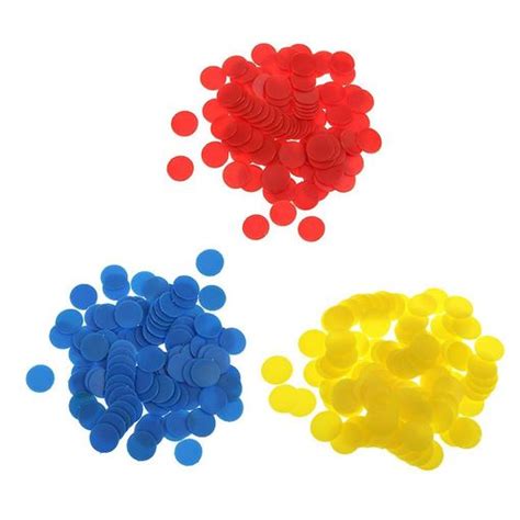300x Board Game Counters Opaque Plastic Tidely Winks Numeracy Bingo