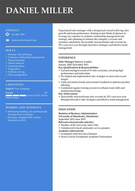 Marks And Spencer Cv Example And Writing Guide