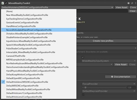 Missing Documentation For Profiles Issue Microsoft Mixedrealitytoolkit Unity Github