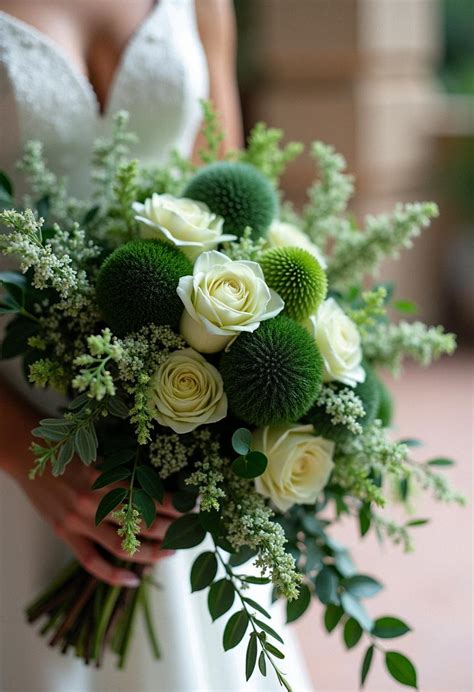 Stunning Green Bridal Bouquet Inspiration