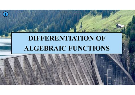 Differentiation Of Algebraic Functions Chemical Engineering Differentiation Of Algebraic