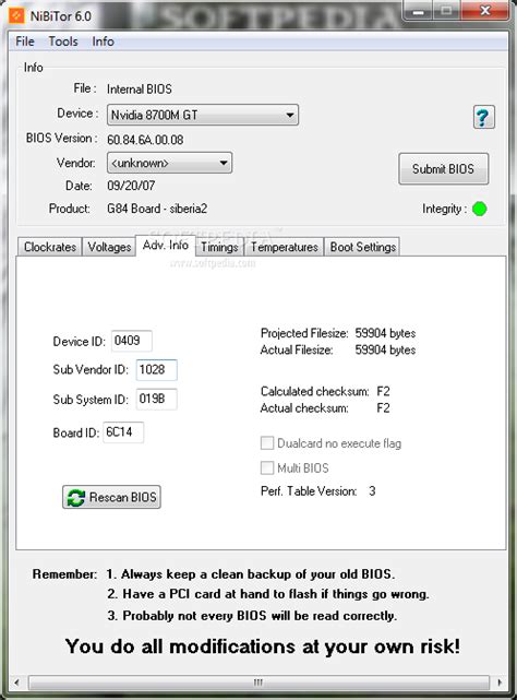 NVIDIA BIOS Editor NiBiTor Download Softpedia