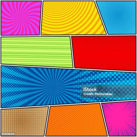 만화 책 페이지 배경 만화책에 대한 스톡 벡터 아트 및 기타 이미지 만화책 프레임 가리기 Istock