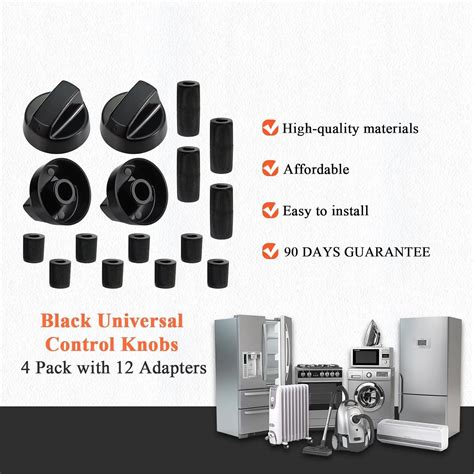 Gas Range Knob Set With Adapters Universal Oven Knobs Universal Stove