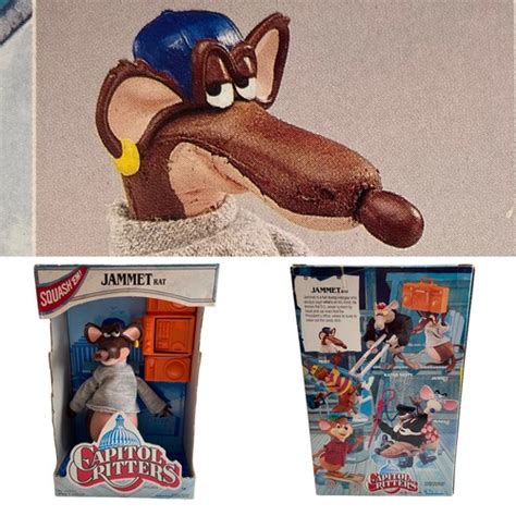 1992 Kenner Capitol Critters Jammet Rat Posable Squash Em Action