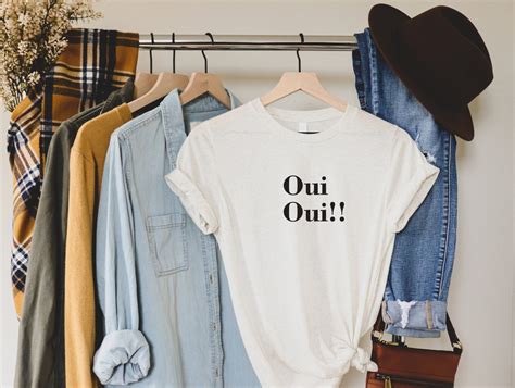 Oui Oui T Shirt Feminist France Shirt French Shirt Engagement Shirt